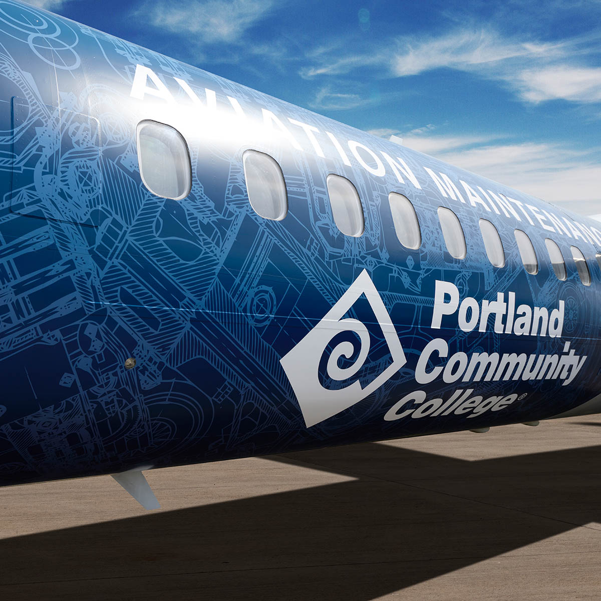 Custom Wrap for PCC Foundation’s Airplane Classroom - Premier Press